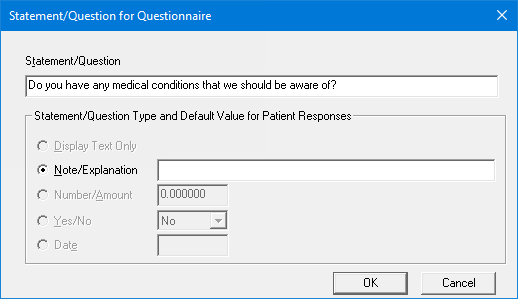 Editing patient questionnaires